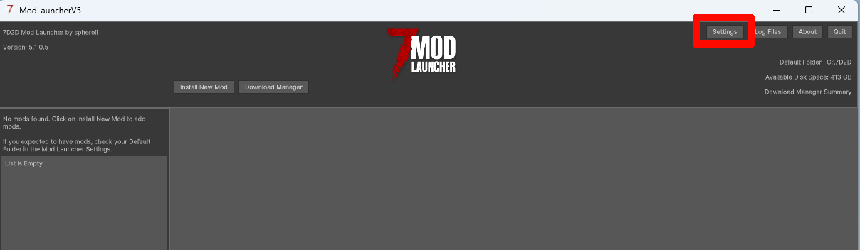 【7Days To Die】MODの導入方法 MOD Launcher-v5バージョン | 7Days To Die MOD info