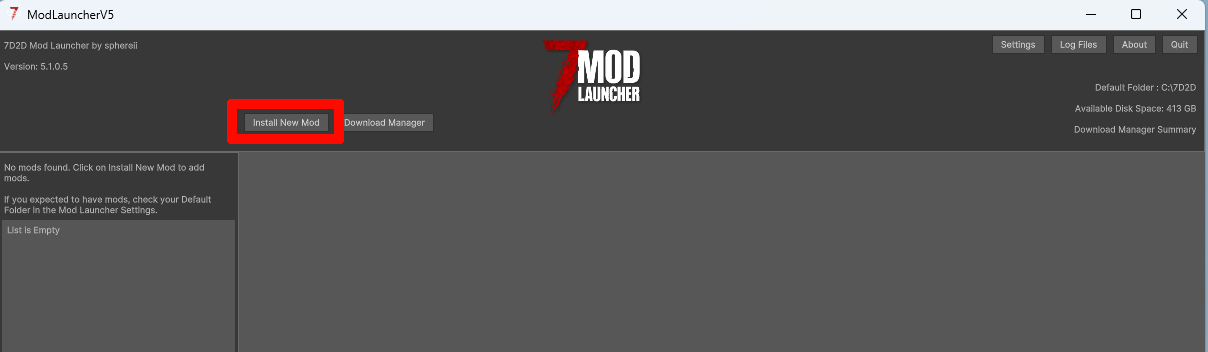 【7Days To Die】MODの導入方法 MOD Launcher-v5バージョン | 7Days To Die MOD info