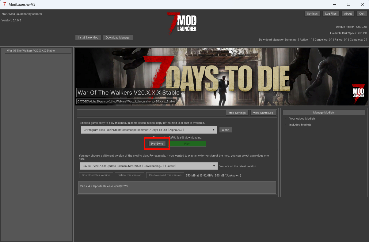 【7Days To Die】MODの導入方法 MOD Launcher-v5バージョン | 7Days To Die MOD info