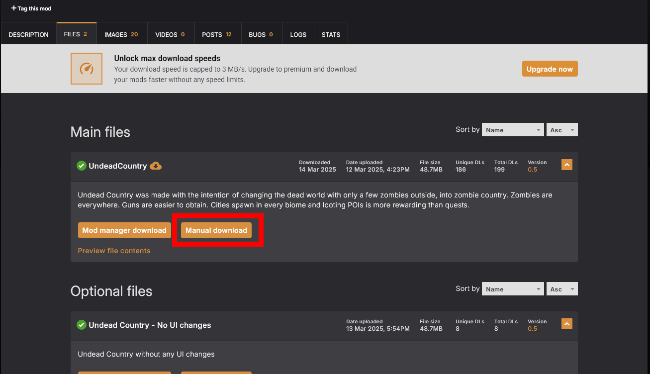 【7Days To Die】【Undead Country】導入方法&日本語化 | 7Days To Die MOD info